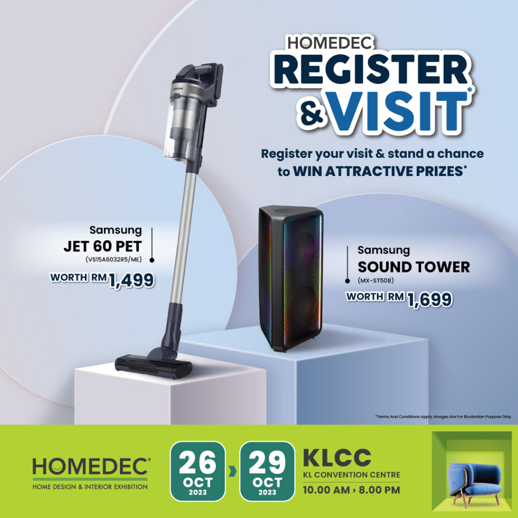Register & Visit HOMEDEC to win stunning 𝐡𝐨𝐦𝐞 𝐚𝐩𝐩𝐥𝐢𝐚𝐧𝐜𝐞𝐬